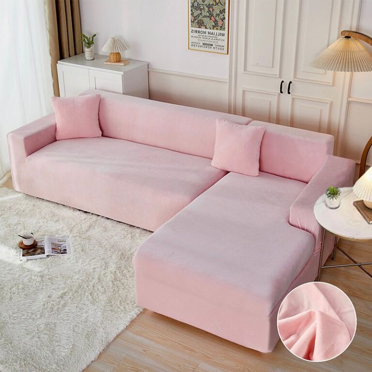 Set 2 Huse Elastice pentru Coltar din Catifea, 2+3 Locuri(M+L) + 2 Fete ...
