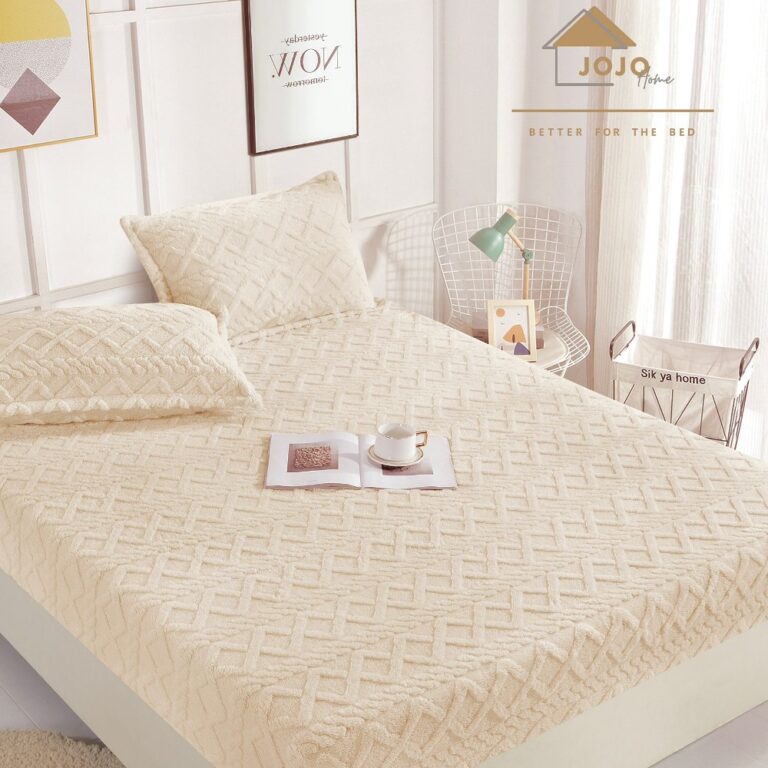 Set Husa de Pat Cocolino cu Elastic Model Tricot + 2 Fete de Perna, Pat ...